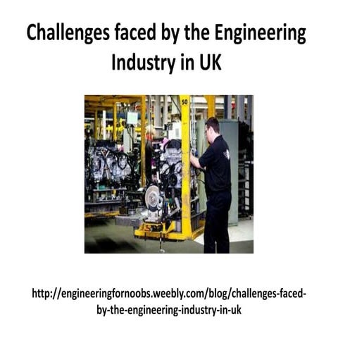 Challenges faced by the engineering industry in uk | PPTX