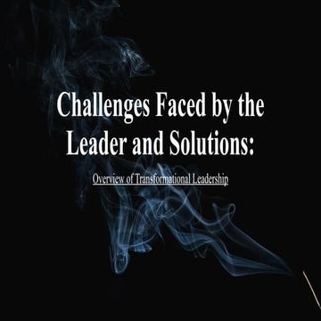 Challenges Faced by the Leader and Solutions.pptx