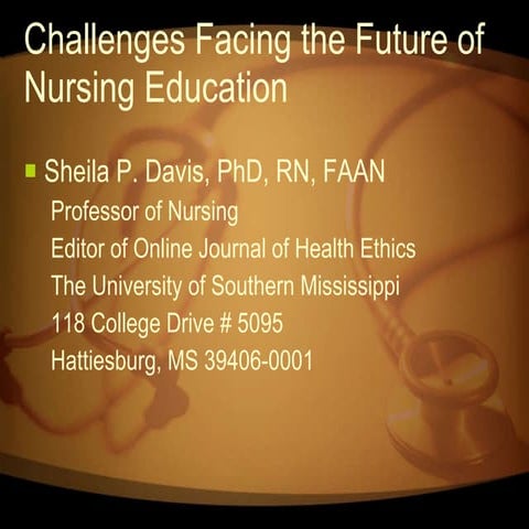 Challenges facing nursing higher education | PPT