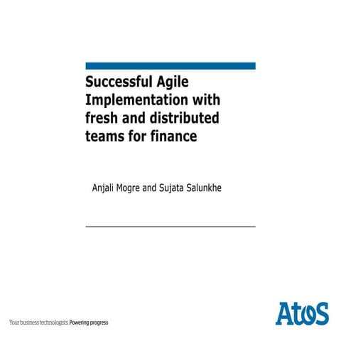 Agile Network India | Event | Agile Implementation in distributed teams | | PPT