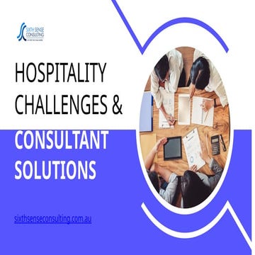 Challenges in the Hospitality Industry and How Consultants Solve Them | PPTX