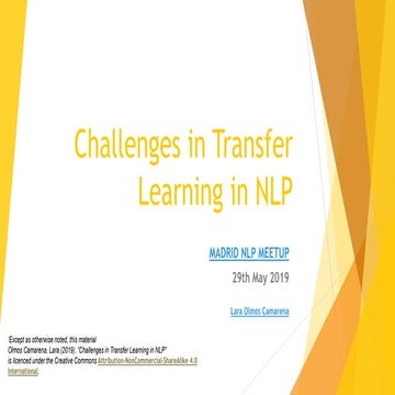 Challenges In Transfer Learning In Nlp Ppt