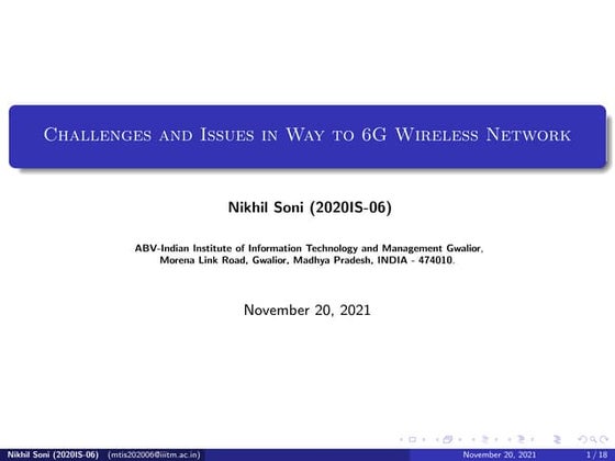 6g wireless communication systems | PPTX