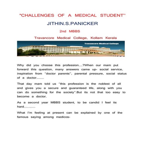 Challenges of a_medical_student | PDF