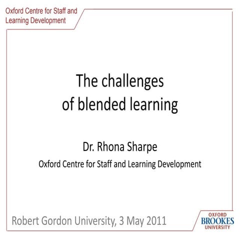Challengesof blended learning | PPTX