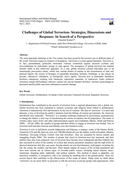 Ppt on terrorism | PPT