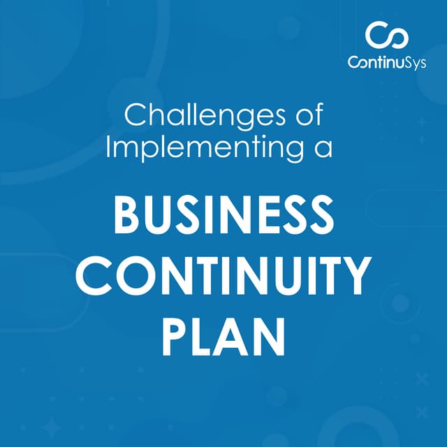 Challenges of Implementing a Business Continuity Plan | PDF Challenges of Implementing a Business Continuity Plan | PDF