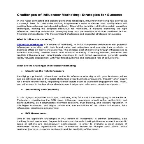 Challenges of Influencer Marketing_ Strategies for Success.pdf