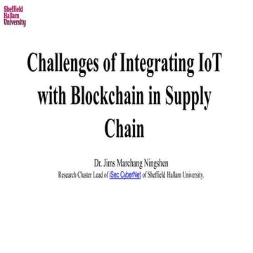Challenges of Integrating IoT with Blockchain in Supply Chain | PDF