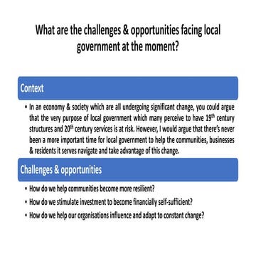 Challenges & Opportunities | PPTX