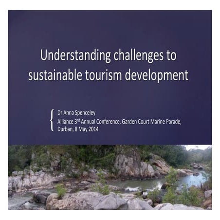 Challenges to sustainable tourism | PDF