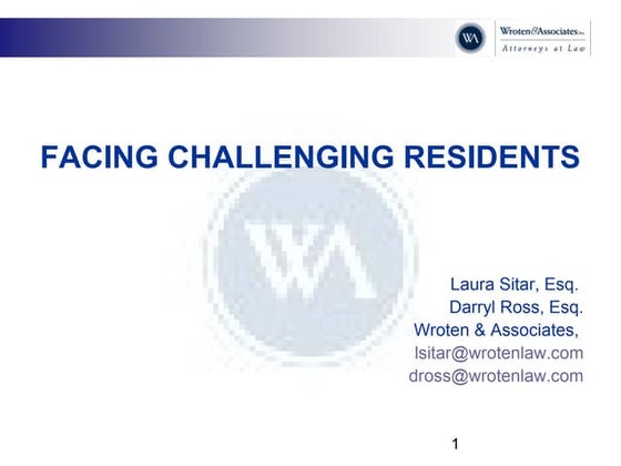 Resident Council Guide.final | PDF | Eldercare | Family and Relationships