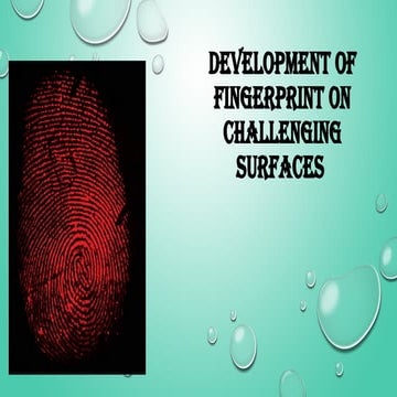 DEVELOPMENT OF FINGERPRINTS | PPTX