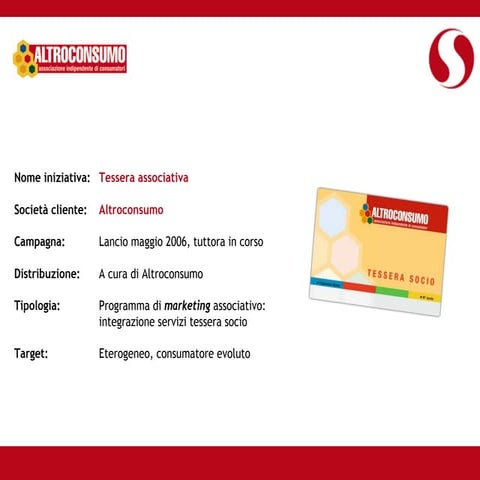 Case History: Altroconsumo Card | PPT