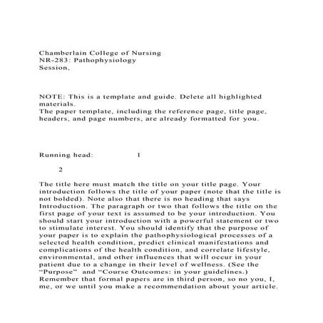 Chamberlain College of NursingNR-283 PathophysiologySession.docx ...