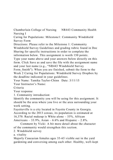 Community health nursing survey.docx | Reproductive Health | Diseases ...