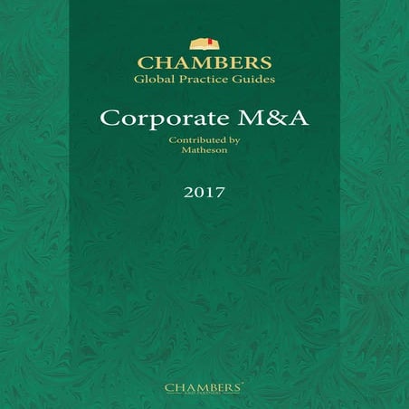 Chambers Global Practice Guides: Corporate M&A 2017 | PDF