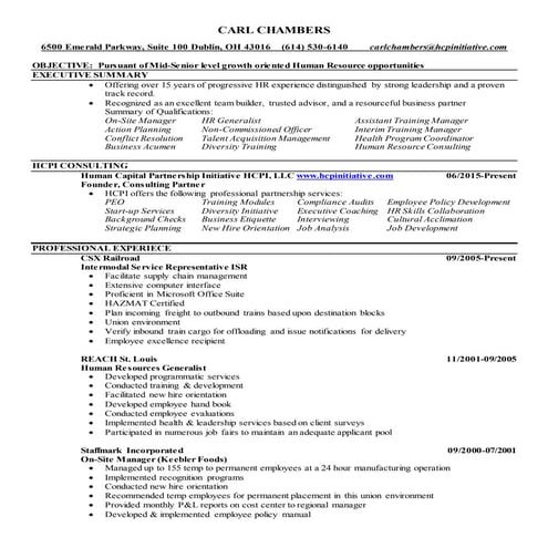 Carl Chambers Resume | DOCX