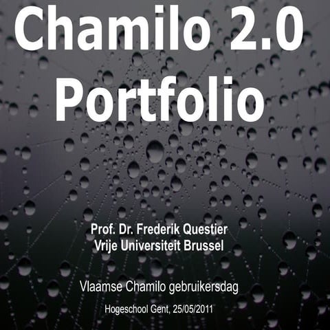 Chamilo 2.0 portfolio | PPT
