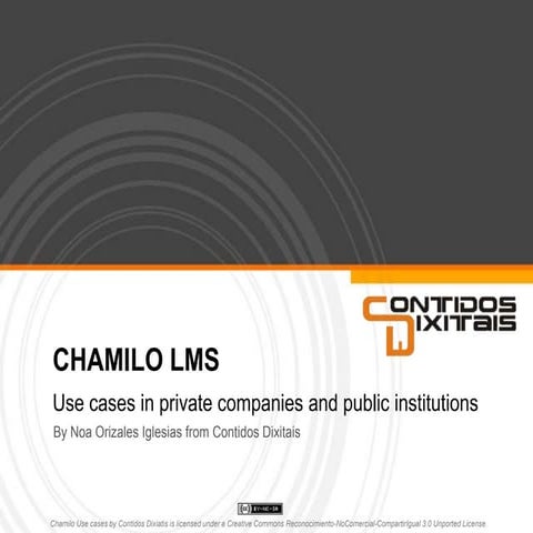 Chamilo LMS use cases in private and public companies | PPTX
