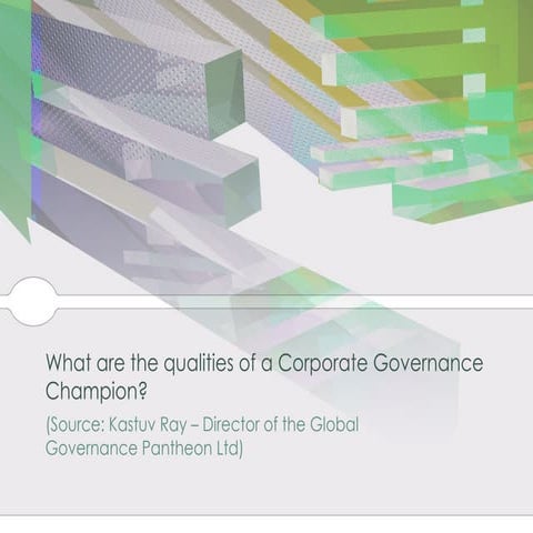 Champions Of Corporate Governance | PPT