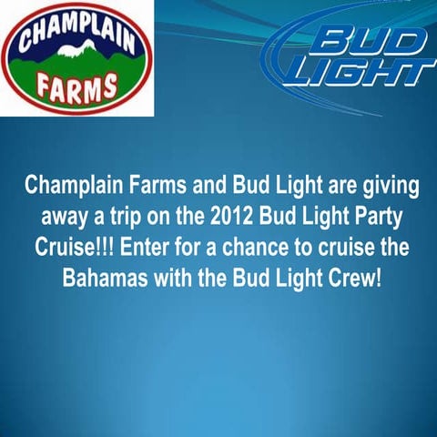 Champlain farms bud light cruise deck 8 2 12 continuous | PPTX
