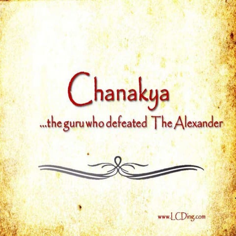 Chanakya niti | PPTX