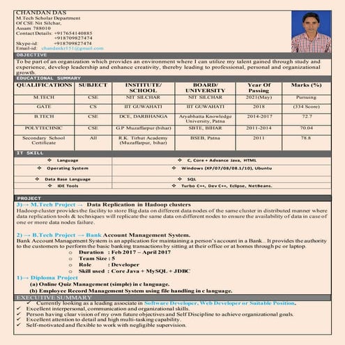 Chandan resume april-2021 | PDF
