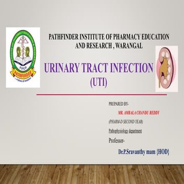 Urinary tract infections-(UTI) pptx slide share | PPT
