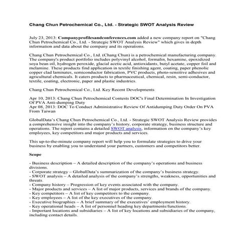 Chang chun petrochemical co., ltd. | DOCX