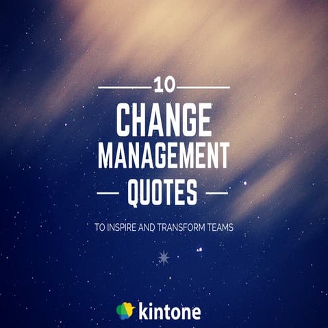 10 Great Change Management Quotes