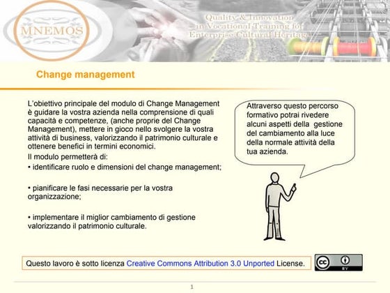 Fumagalli change management - 12 aprile 2011 | PPT