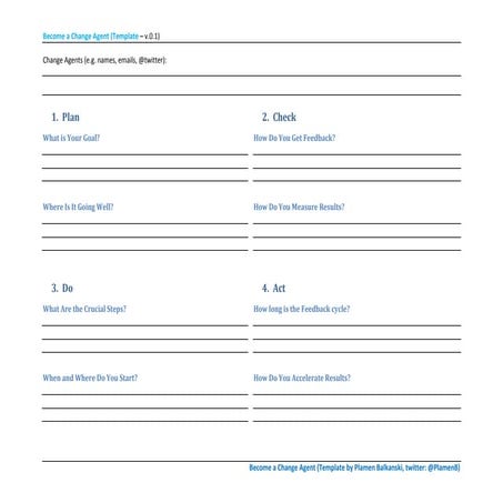 Change agents template | PDF | Business and Finance