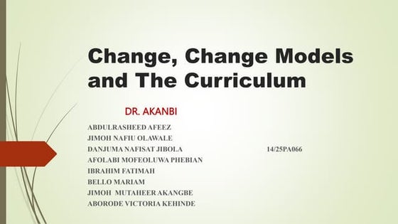 Fullan change model | PPT