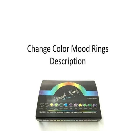 Change color mood rings description | PPT