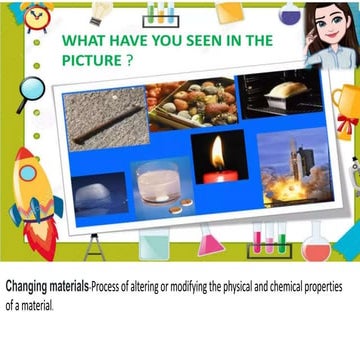 change in Material solid liquid and gas. | PPTX