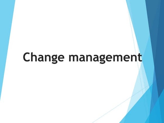 Change Management | PPT
