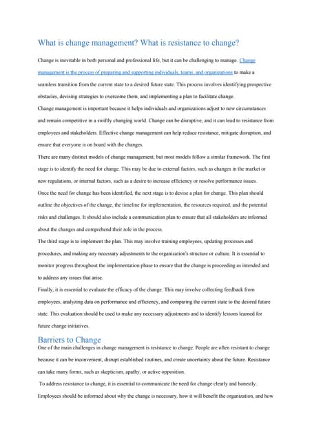 Ultimate Change management process Guide | PPT