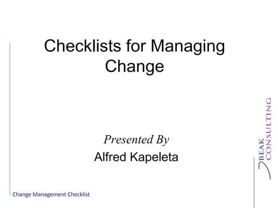 Change Management in Government | PDF