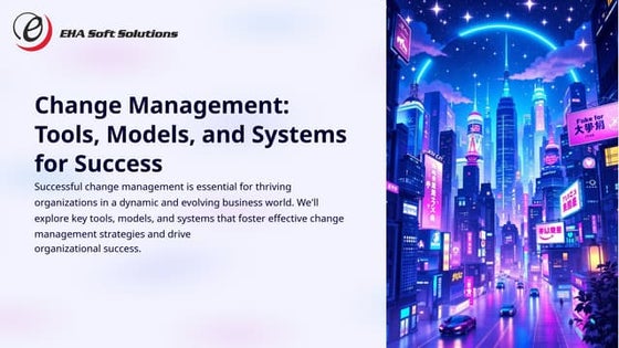 Change Management Models and Tools for Organizational Transformation | PPT