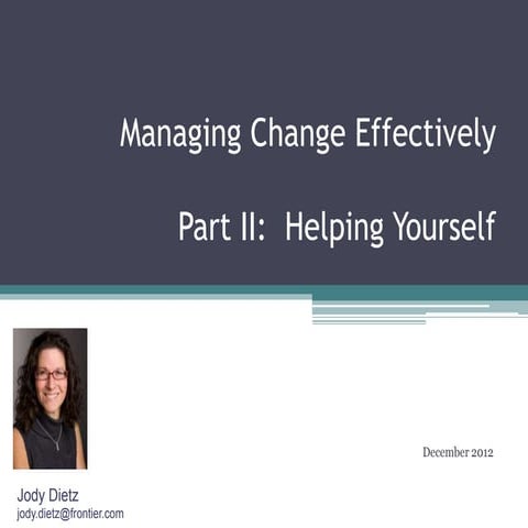 Change management teaching lesson | PPTX