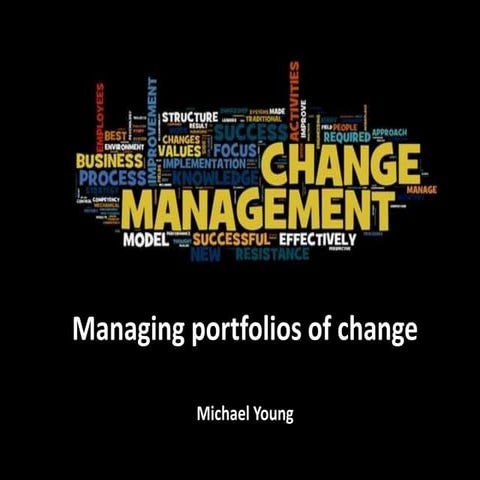 Managing portfolios of change | PPTX
