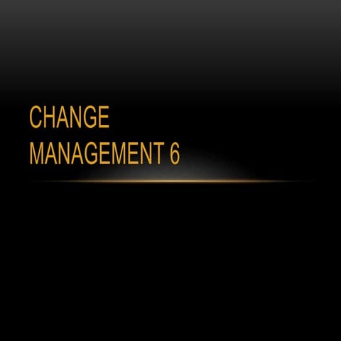 Alat bantu mengampu mata kuliah : Manajemen Perubahan - 6 | PPT