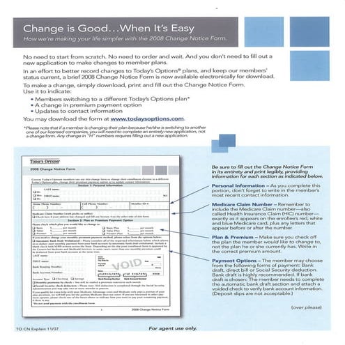 Change notice form instructions | PDF