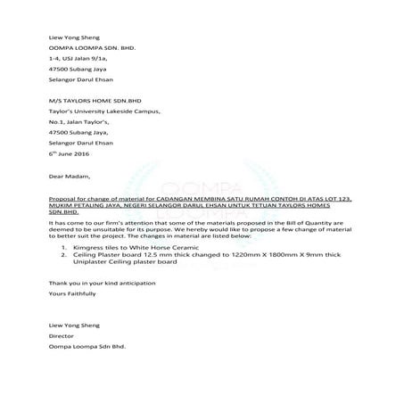 Change of material | PDF | Home & Garden