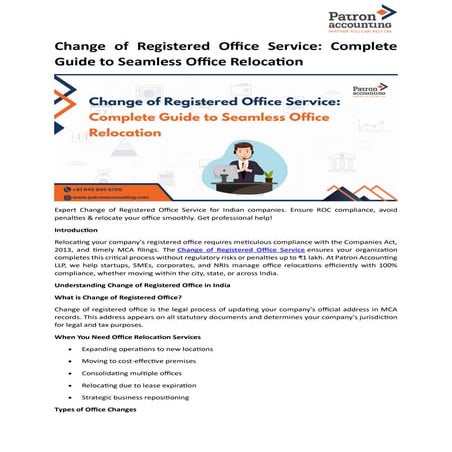 Procedure for shifting of registered office from one state to another ...