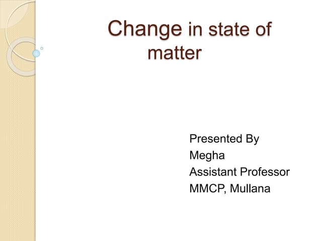 Change of state | PPT