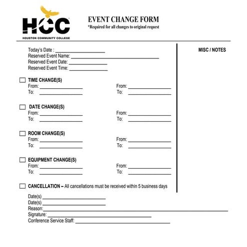 Change Order Form | PDF