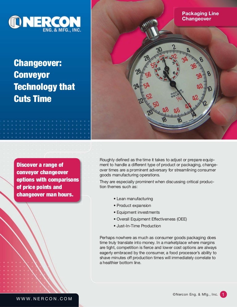 Packaging Line Change-over White Paper