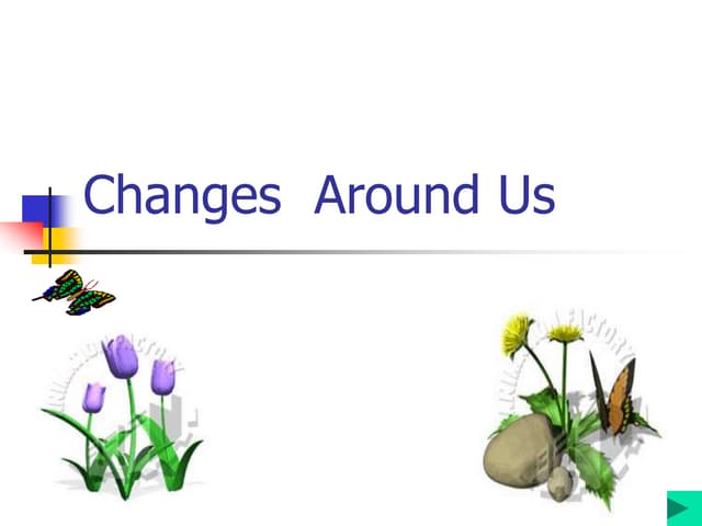CHANGES AROUND US (SCIENCE CLASS VI) | PPTX